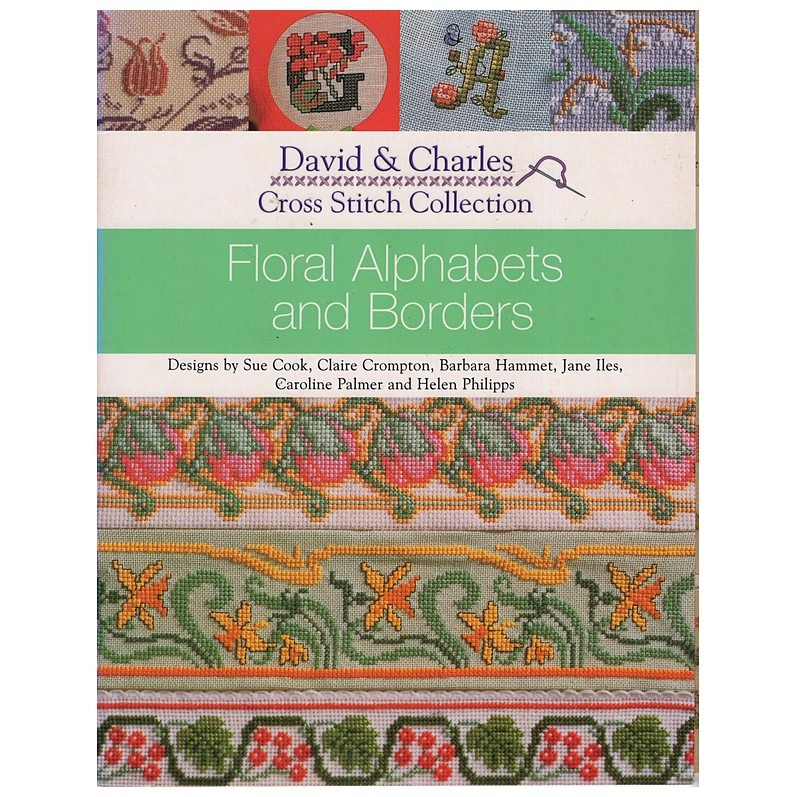 Boek: Floral Alphabet borders – T w e e d e h a n d s w e r k